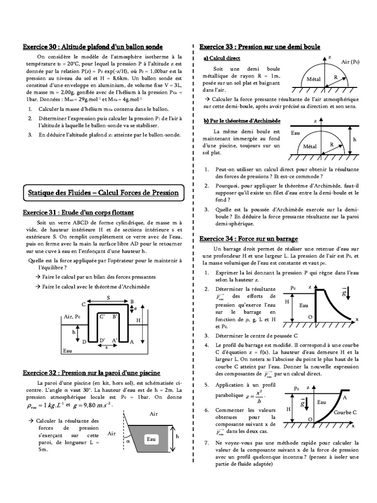 3-Exo 34 Barrage Avec Correction | PDF