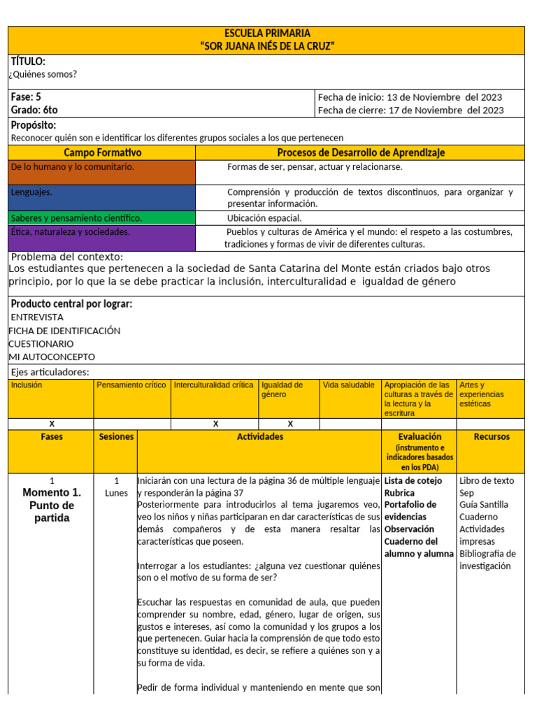 Identidad y Diversidad en la Escuela | PDF | Comunidad | Infografia