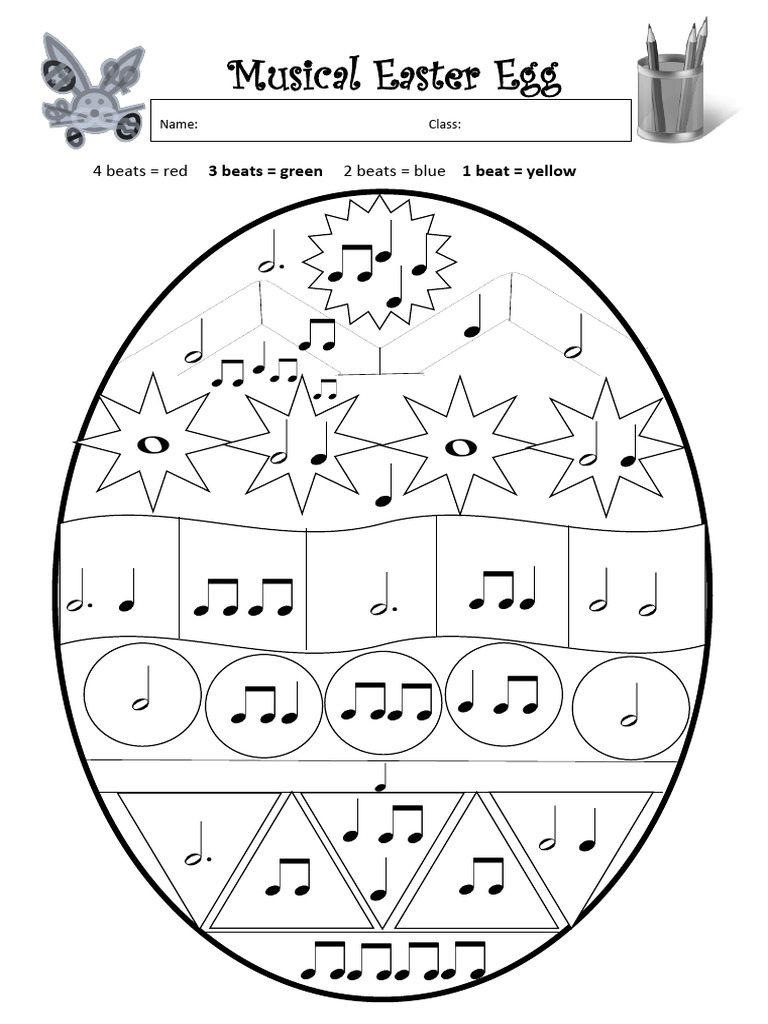 Musical Easter Egg: 4 Beats Red 2 Beats Blue | PDF