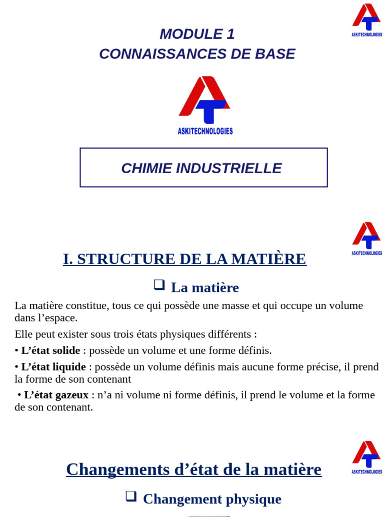 Introduction à la chimie industrielle | PDF | Chimie | Alcane