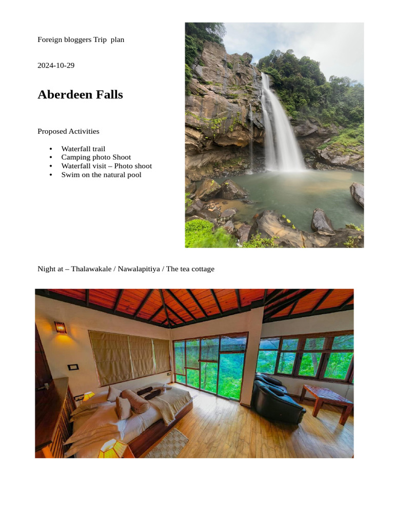 Foreign Bloggers Trip Plan | PDF