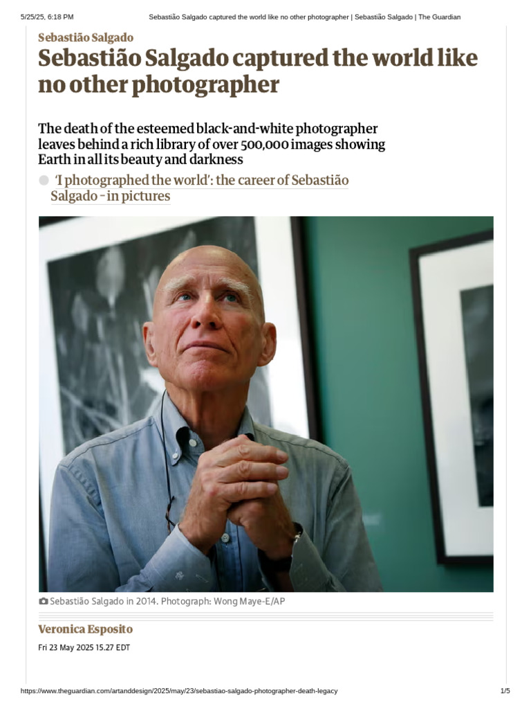Sebastião Salgado Captured The World Like No Other Photographer ...