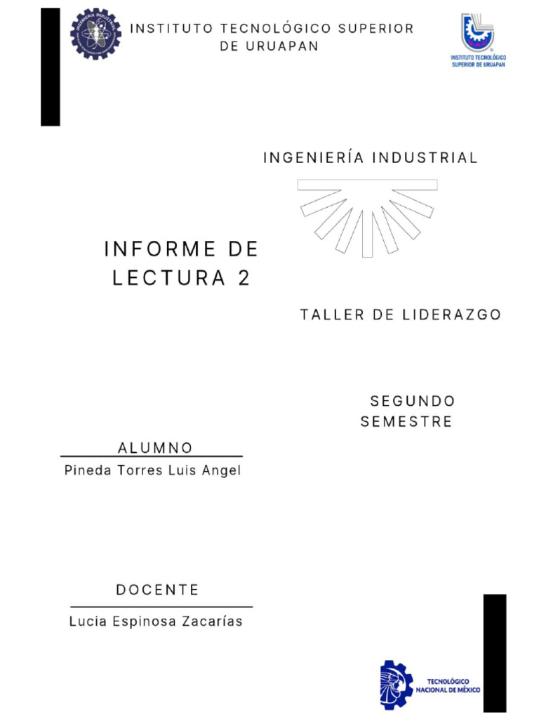 Informe de Lectura2 - PinedaTorres | PDF | Liderazgo | Teoría