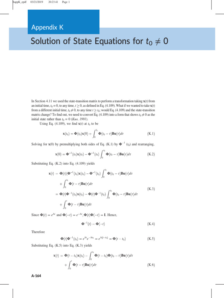 Appendix K | PDF | Mathematical Objects | Mathematical Physics