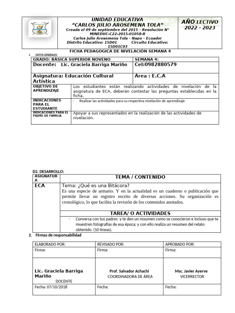 Eca Nivelación Noveno | PDF | Aprendizaje | Modificación de comportamiento