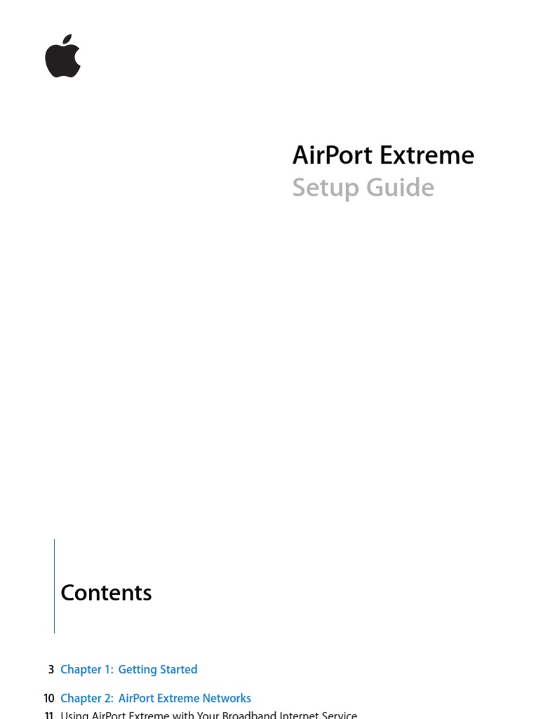 Airport Extreme: Setup Guide | PDF