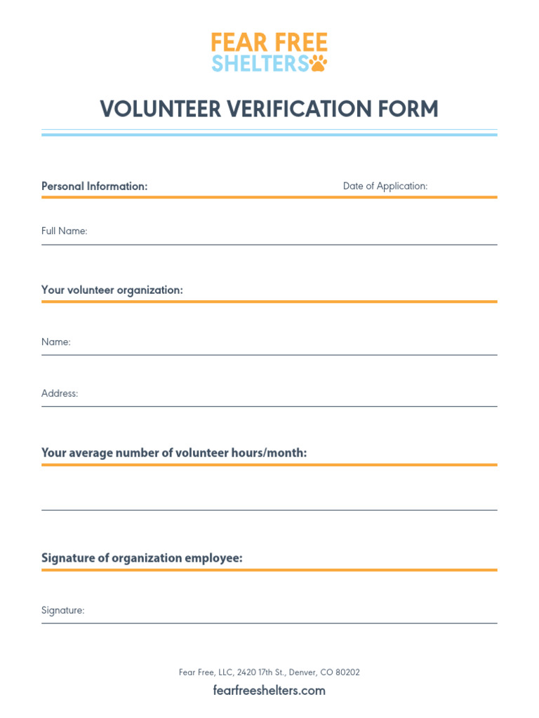 Shelter Program Verification Form 4 | PDF