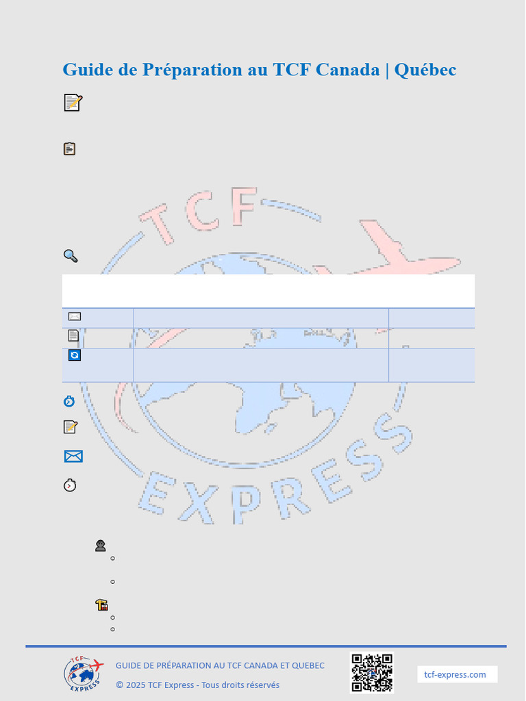 ? Guide de Préparation Au TCF Canada Ee? | PDF
