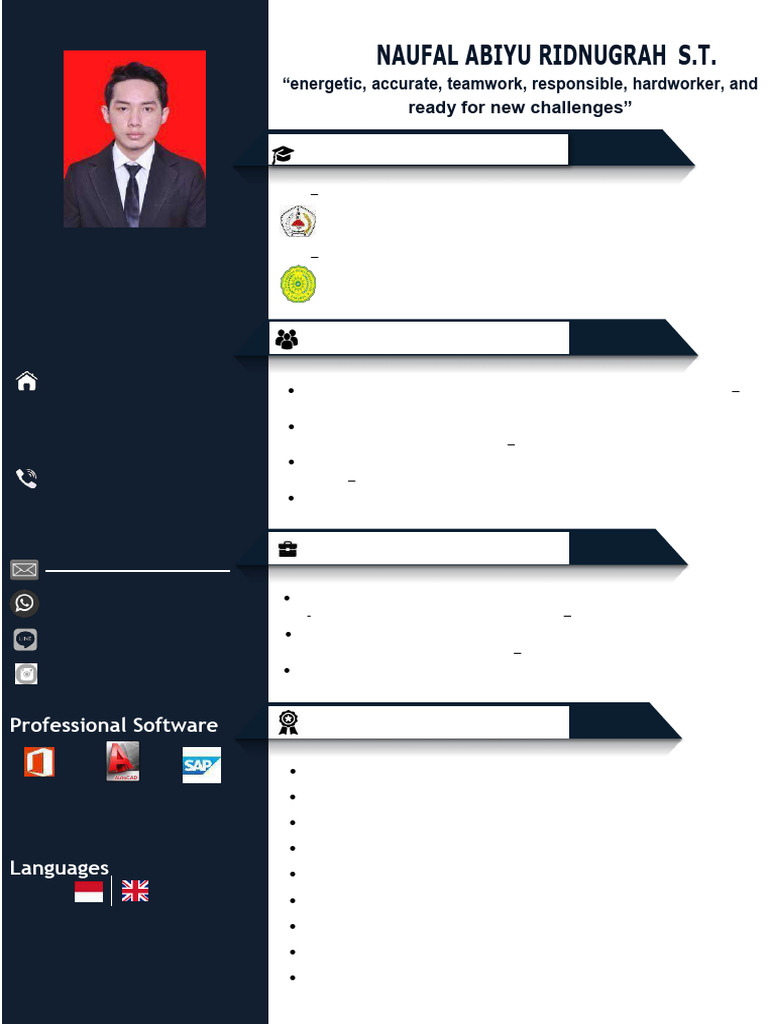 CV Dan Berkas Lamaran Kerja Naufal Abiyu Ridnugrah | PDF | Production And Manufacturing | Food ...