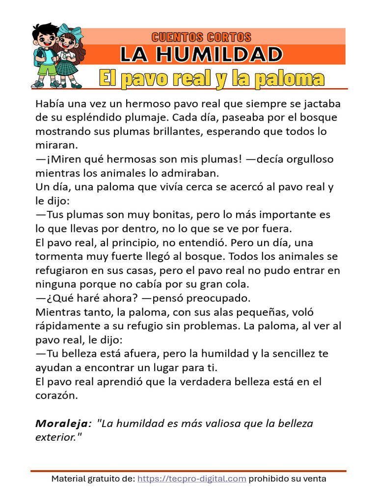 Cuentos Cortos Sobre La Humildad | PDF