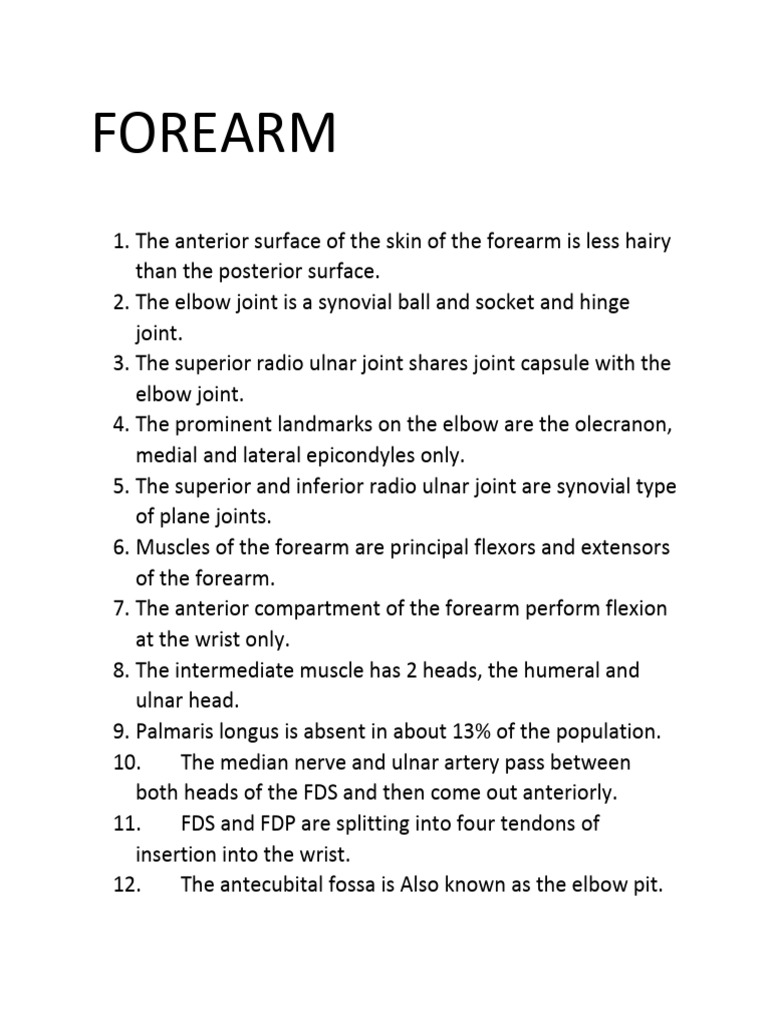 Understanding the Space of Parona | PDF | Elbow | Limbs (Anatomy)