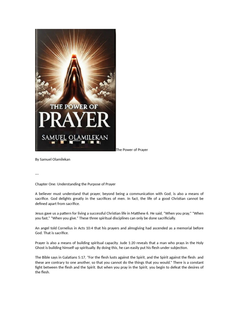 The Power of Prayer | PDF | Prayer | Religious Belief And Doctrine