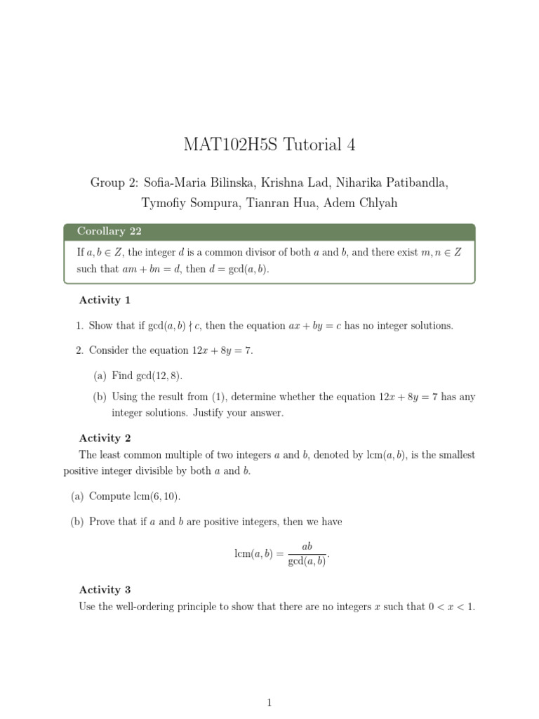 102 W2025 Tutorial4 | PDF
