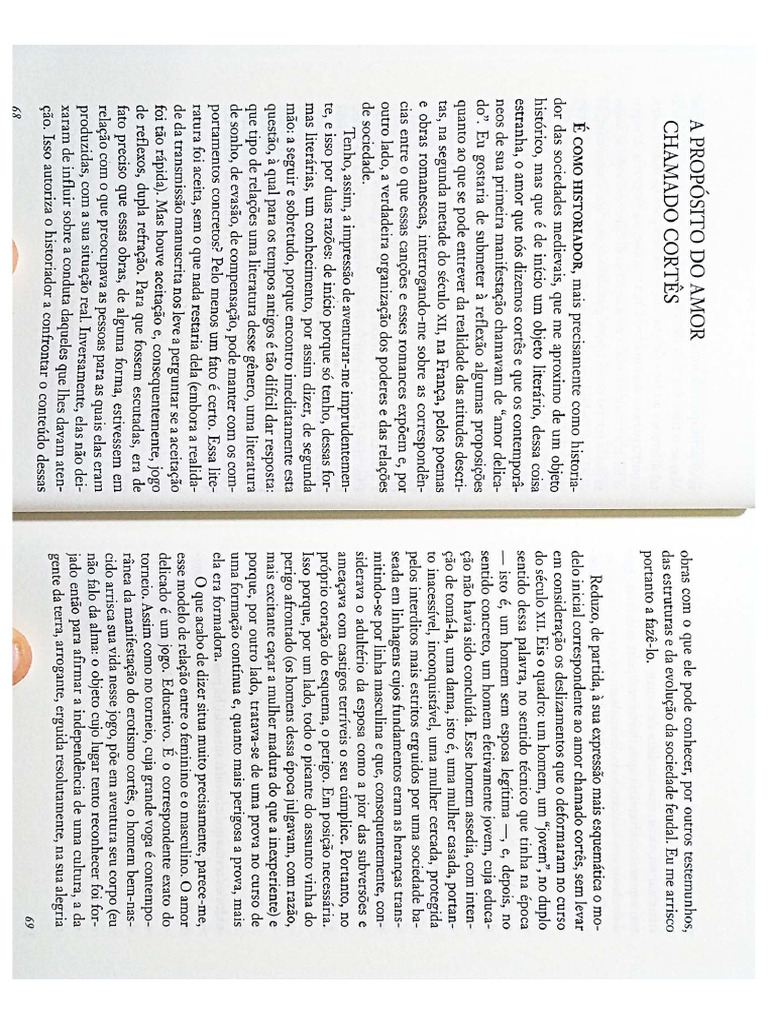 UBY, Georges A Propósito Do Amor Chamado Cortês - 250318 - 190052 | PDF