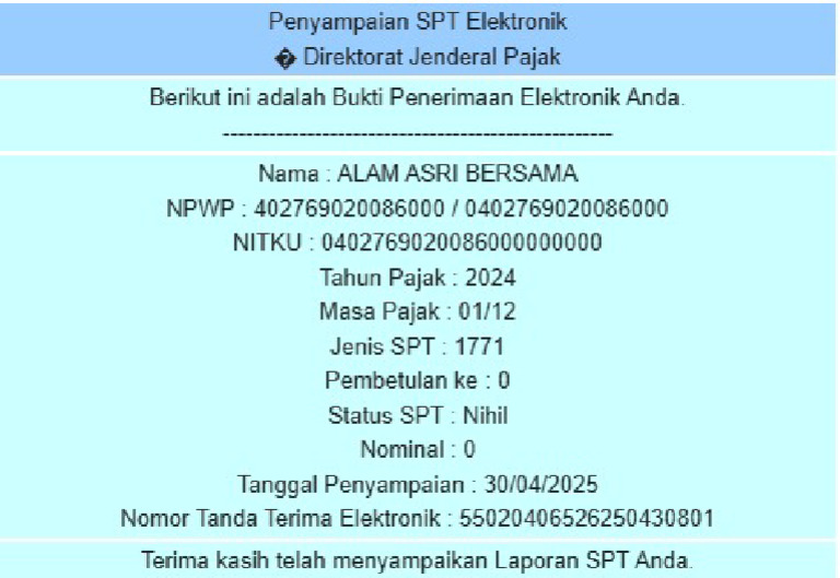 BPE SPT 2024 Alam Asri Bersama | PDF