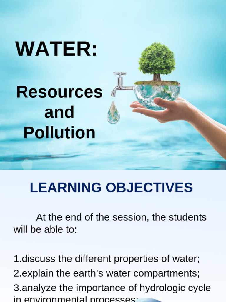 Water Resources and Pollution Overview | PDF | Groundwater | Water
