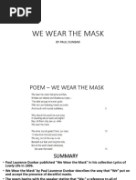 Prayer To Masks Analysis | PDF