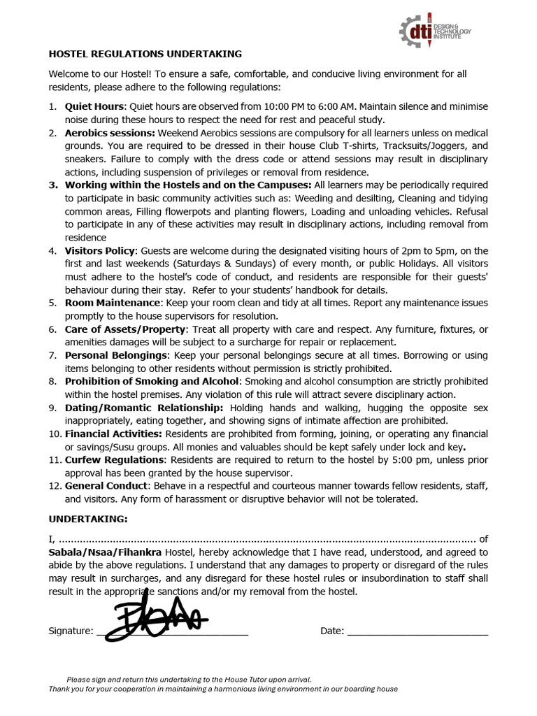 Final Residential Regulations For Borders - Signed | PDF