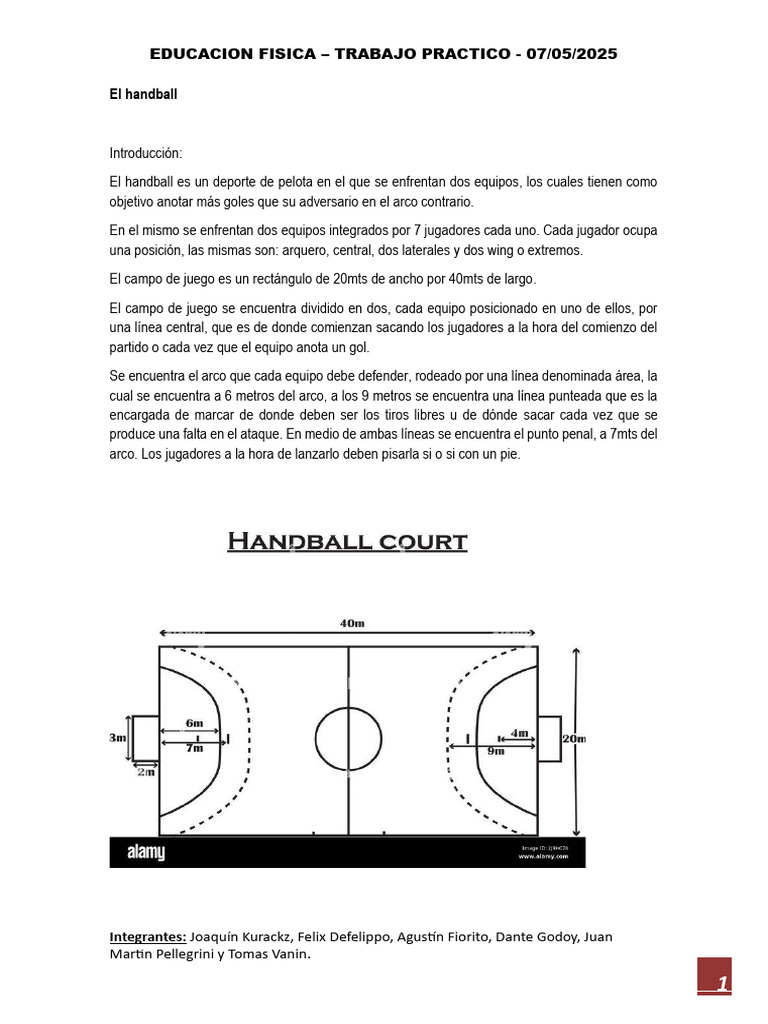 Reglas y Estrategias del Handball | PDF | Deportes atléticos | Reglas y ...
