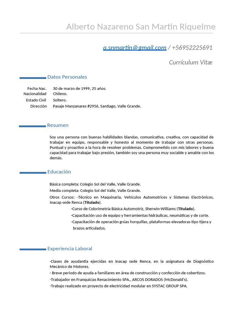 CV Alberto | PDF