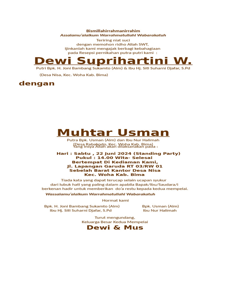 UNDANGAN DEWI | PDF