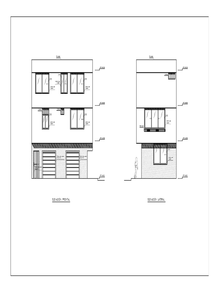 Corte y Elevacion 2 Escala 1.75 - Hoja A3 | PDF | Líquidos y fundidos de vidrio | Construyendo ...