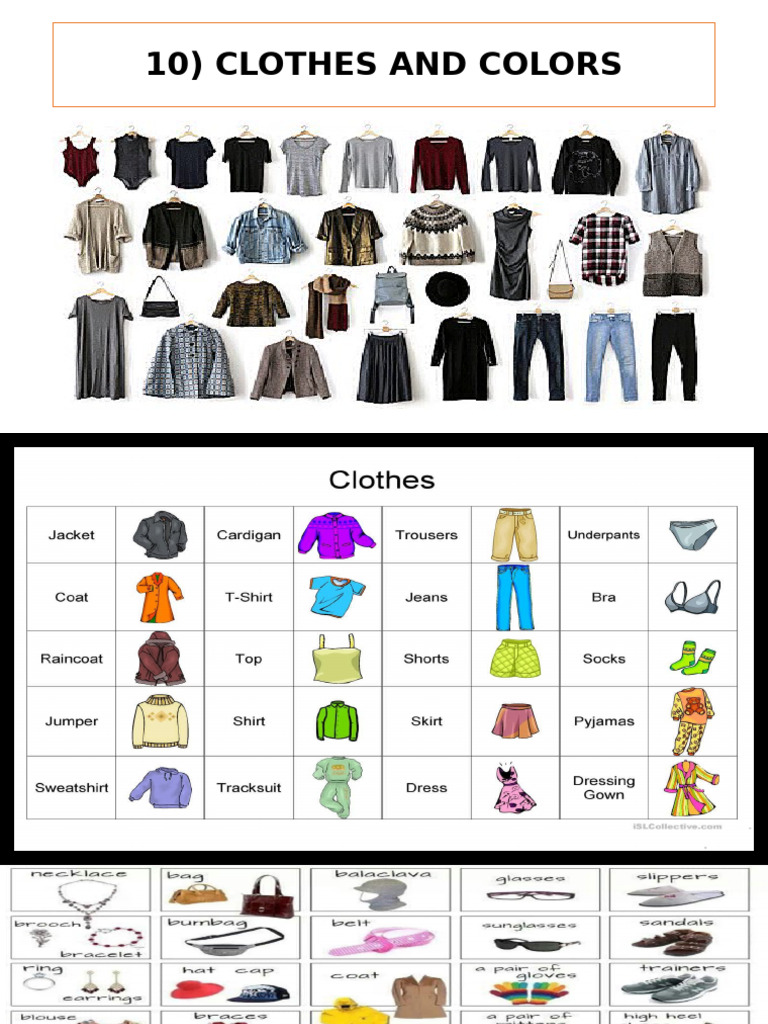 10) Clothes and Colors | PDF