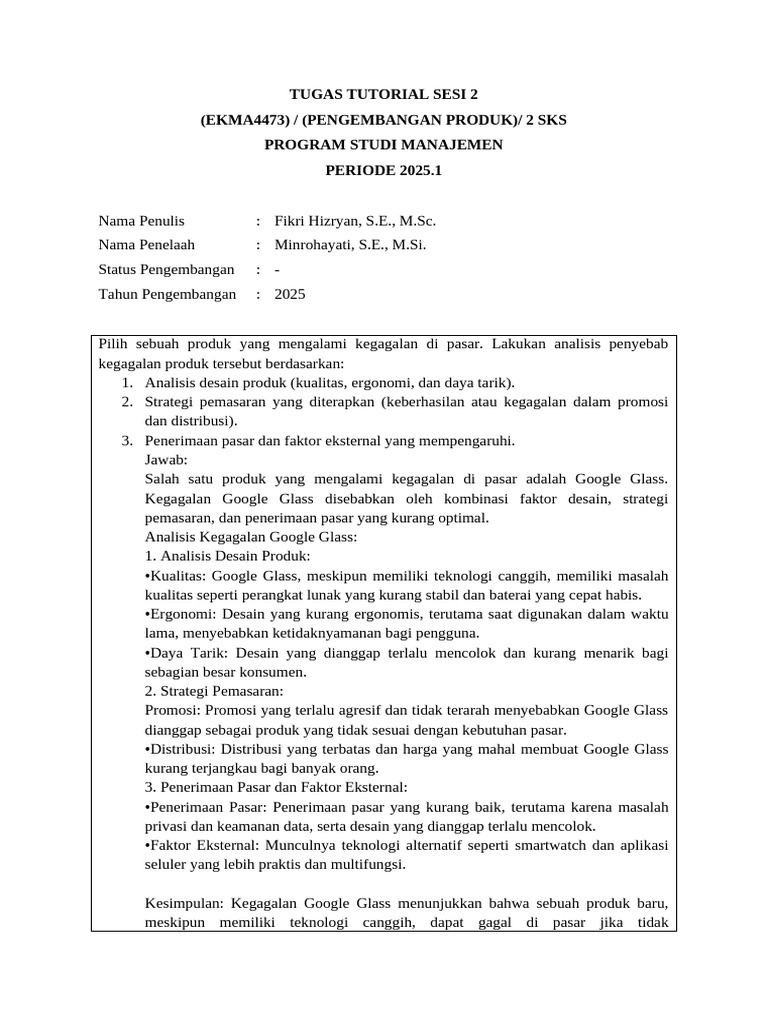 Soal Tugas 2 Indah Berasa | PDF