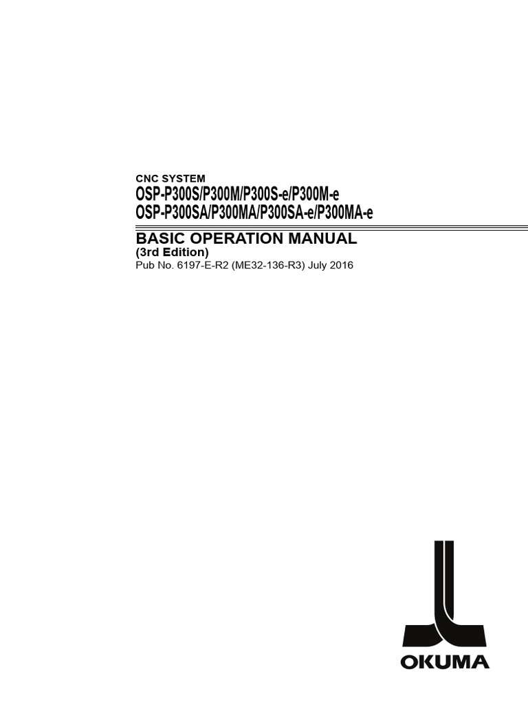 ME32-136-R03a OSP-P300 BASIC OPERATION MANUAL | PDF | Parameter (Computer Programming) | Cursor ...