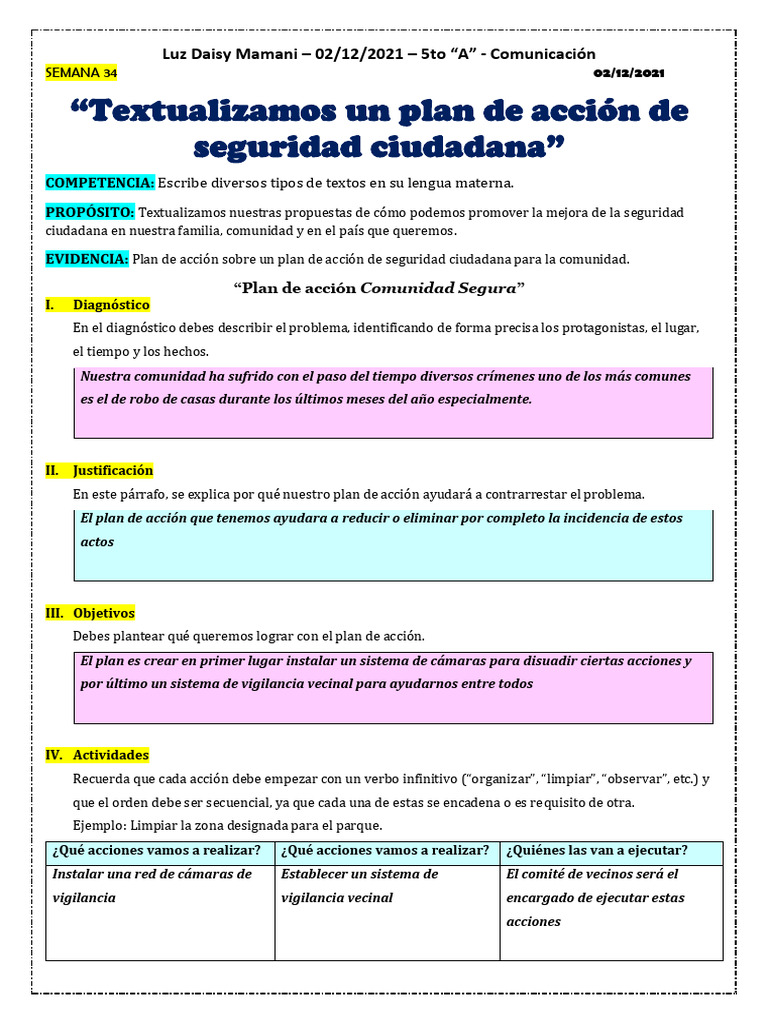 Comunicacion 02-11 Luz Mamani | PDF