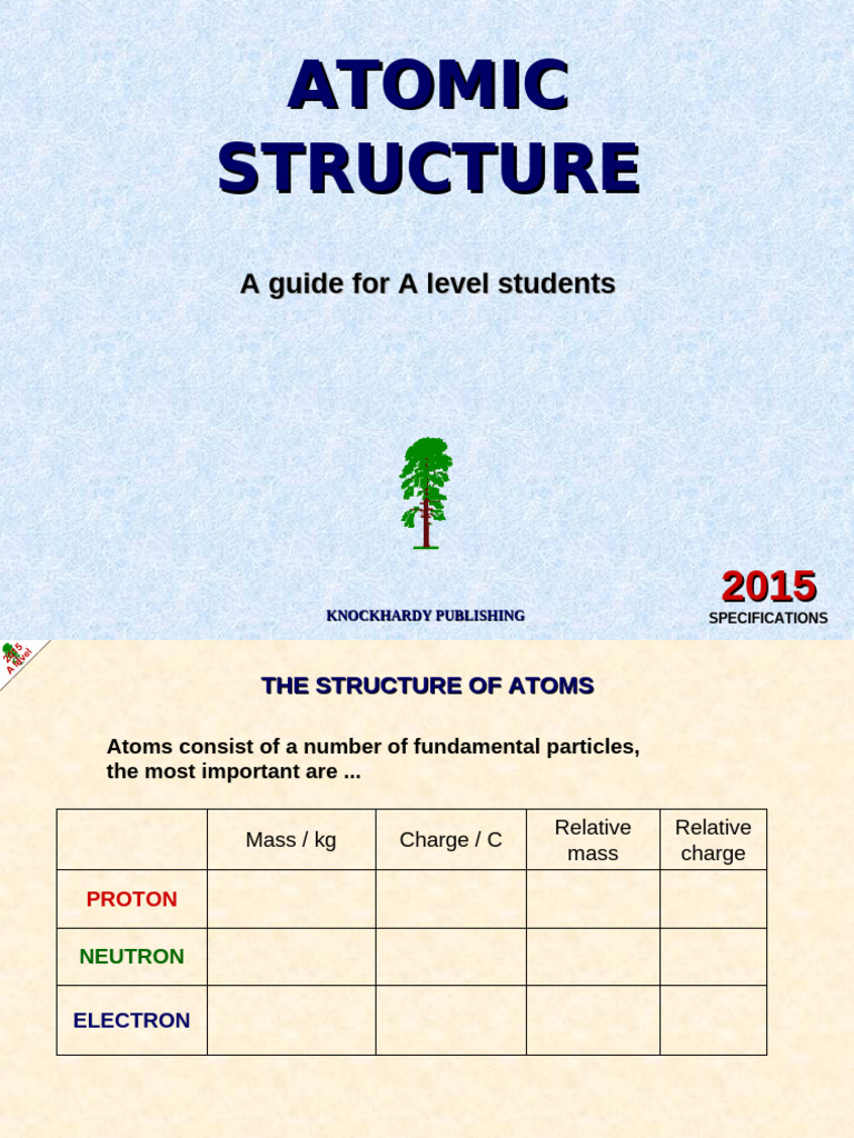 Atomic Structure and Isotopes Guide | PDF | Proton | Atoms