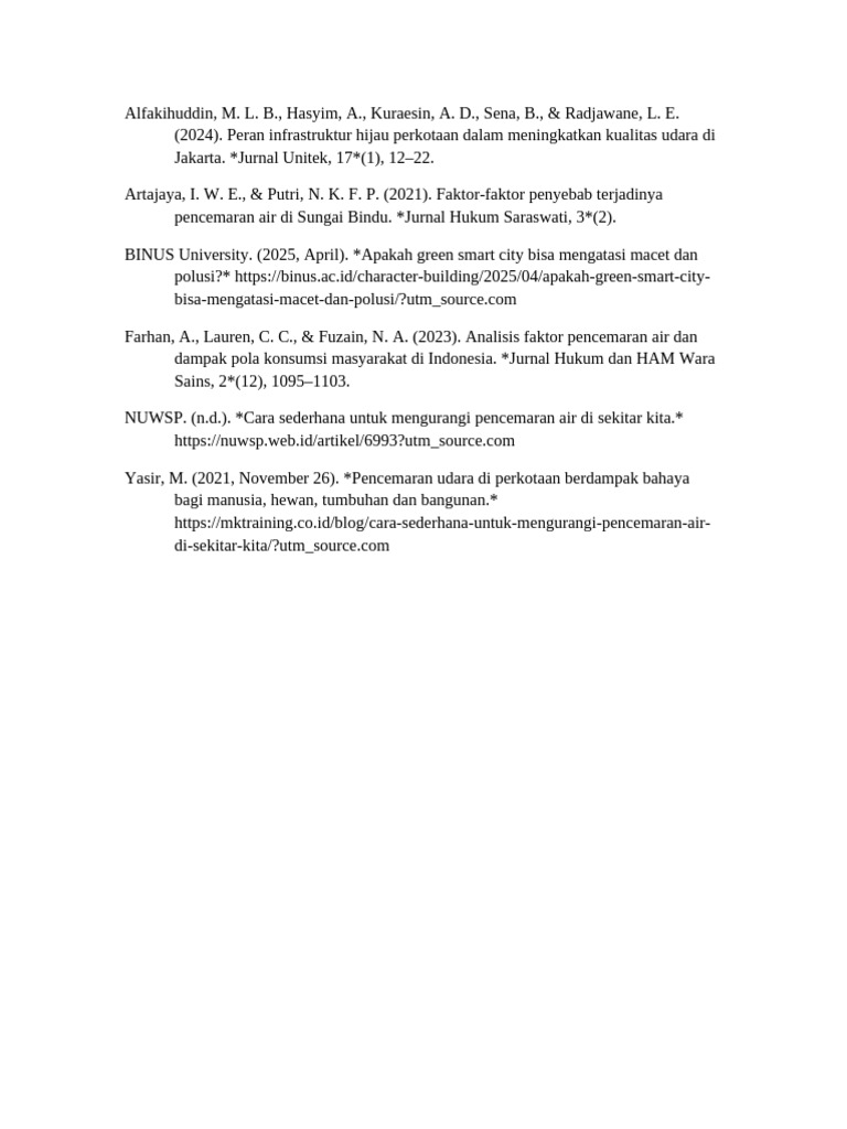 Daftar Pustaka APA Format | PDF