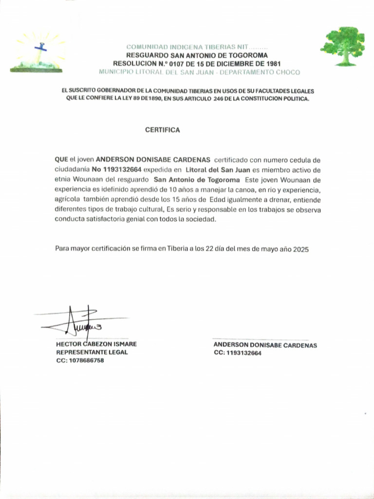 Certificado Valido Del Trabajo | PDF