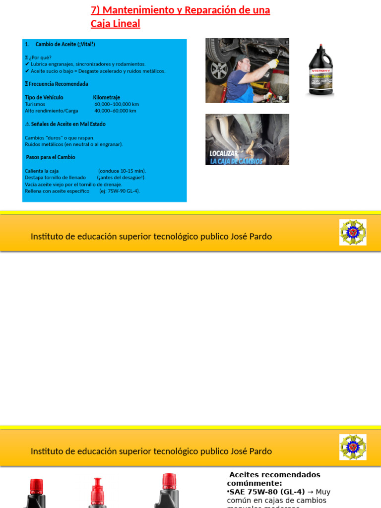 Trabajo Caja Lineal Avanzando | PDF | Embrague | Engranaje
