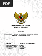 Contoh Perdes APBDes Tahun 2025 | PDF