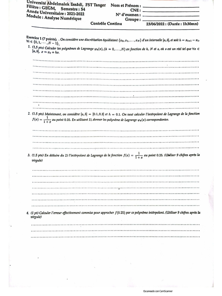 Corrige CC An 2022 | PDF