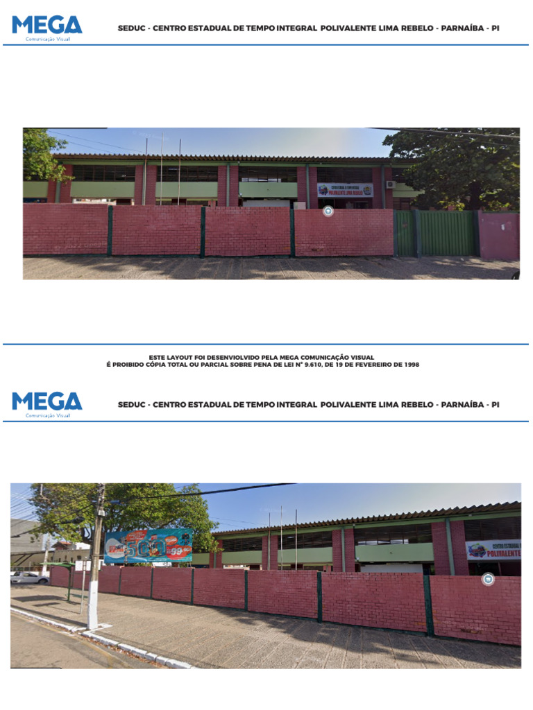 Antes e Projeto CETI POLIVALENTE LIMA REBELO | PDF