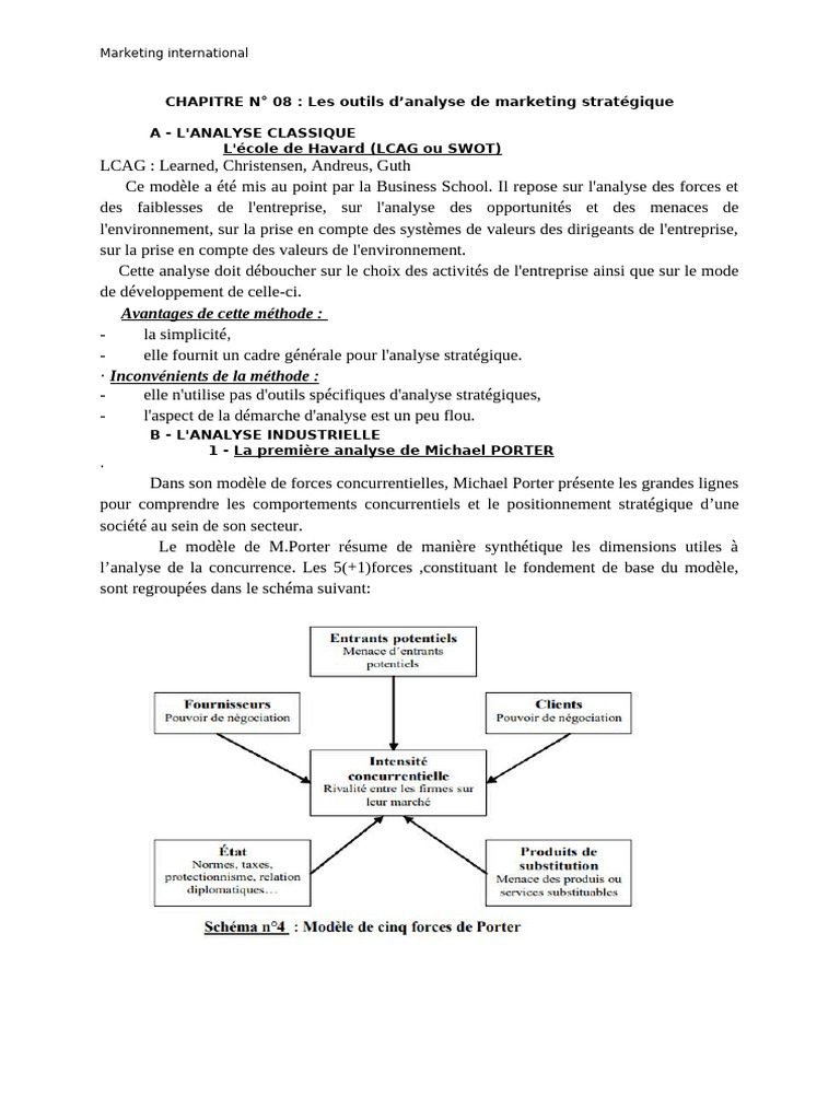 Analyse Concurrentielle en Marketing | PDF | Chaîne de valeur | Business