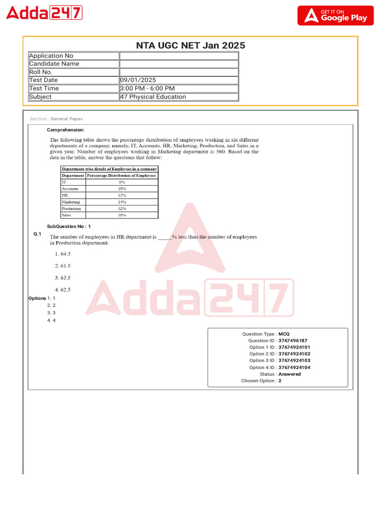 UGC NET Jan 2025 MCQ Answers | PDF | Multiple Choice | Social Research