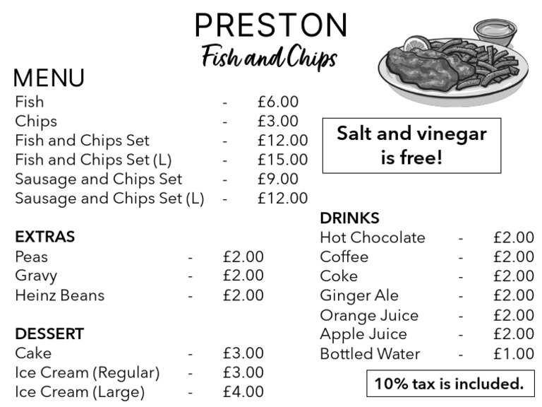 Test Ambleside Menu REVISED | PDF