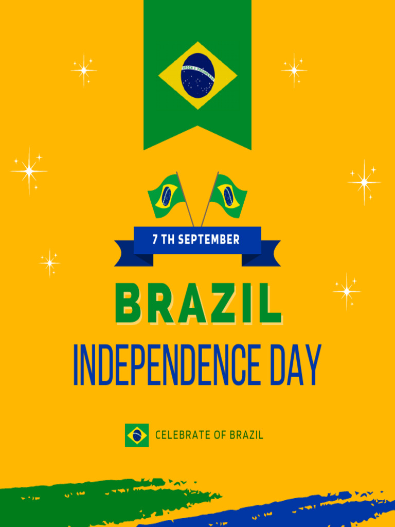 Yellow and Green Creative Brazil Independence Day Instagram Post ...