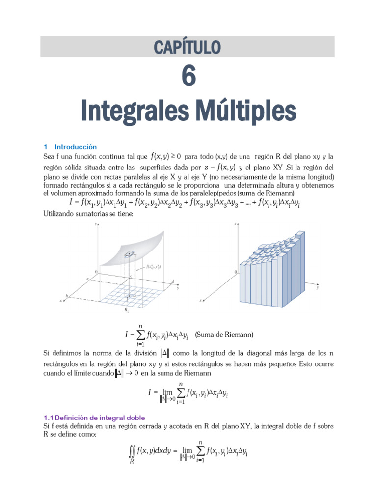Cap6 Integrales Multiples - 241123 - 213704 | PDF