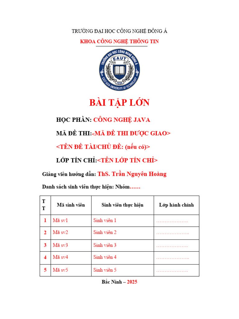 File Template BTL 2024 2025 | PDF