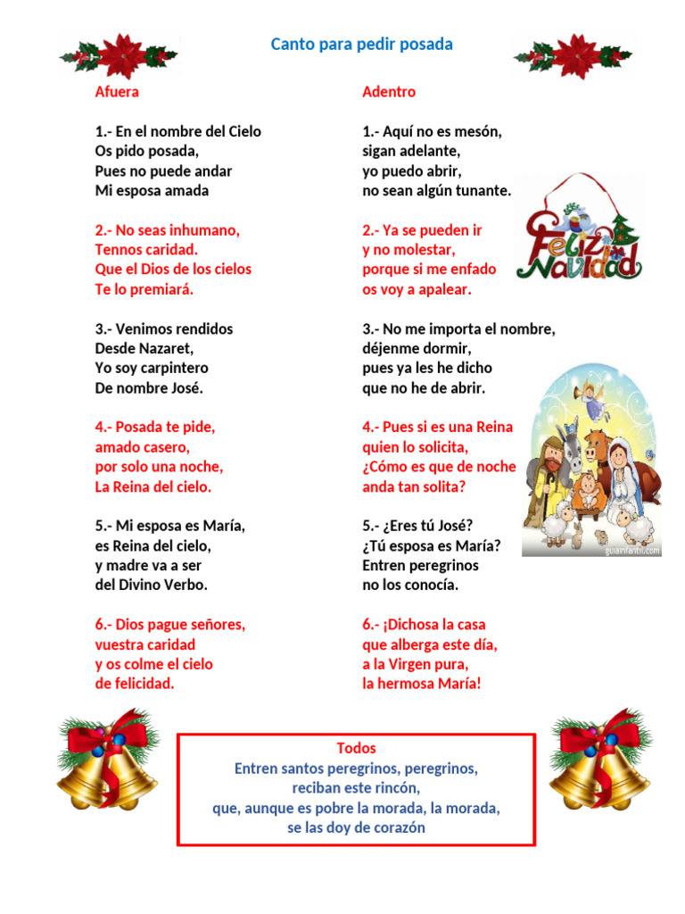 Canto de Navidad: Pedido de Posada | PDF