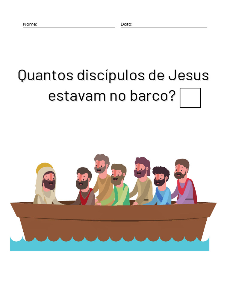 Quantos Discípulos de Jesus Estavam No Barco | PDF