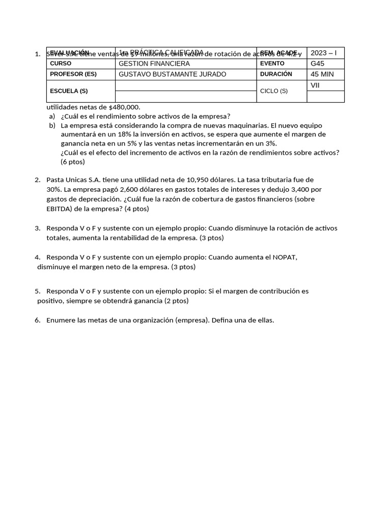 2023-I (2do Turno) | PDF