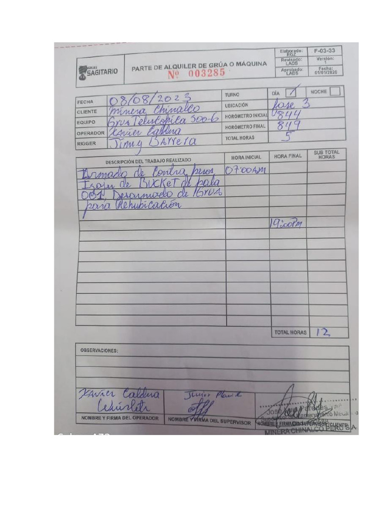 Partes Diario 08-08-23 | PDF