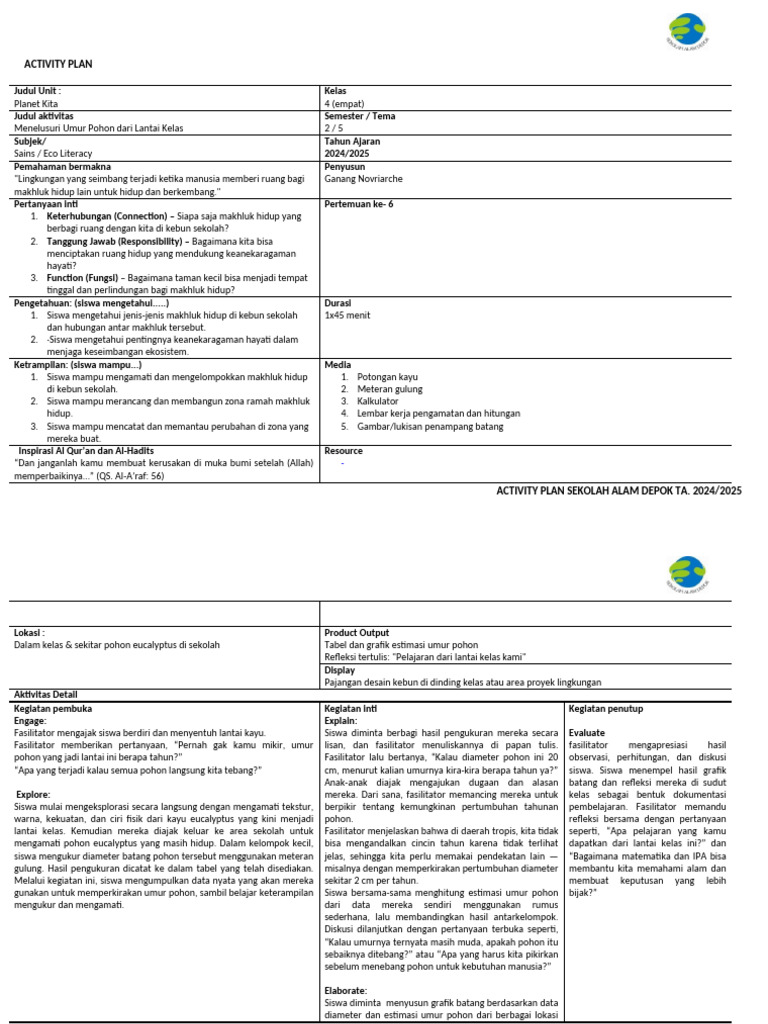 AP Menghitung umur pohon | PDF