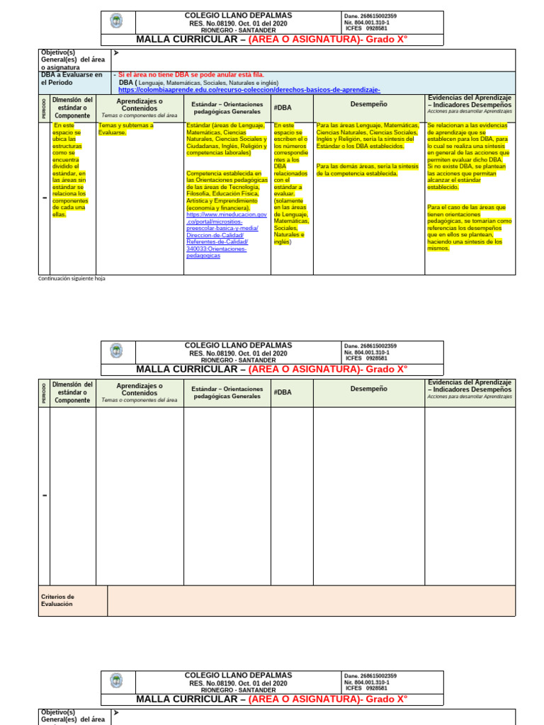 Estructura de Mallas Currículares - 2023 | PDF | Aprendizaje | Science