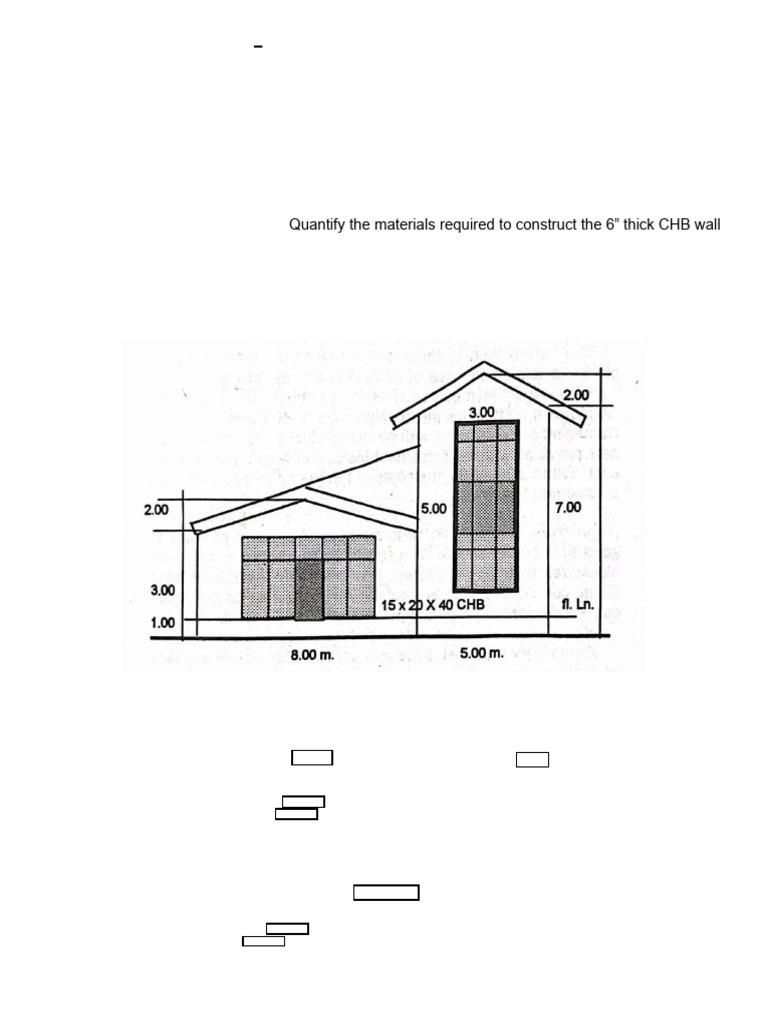 Laboratory Activity No. 2 - Estimating Materials For Masonry Works | PDF | Area | Mortar (Masonry)